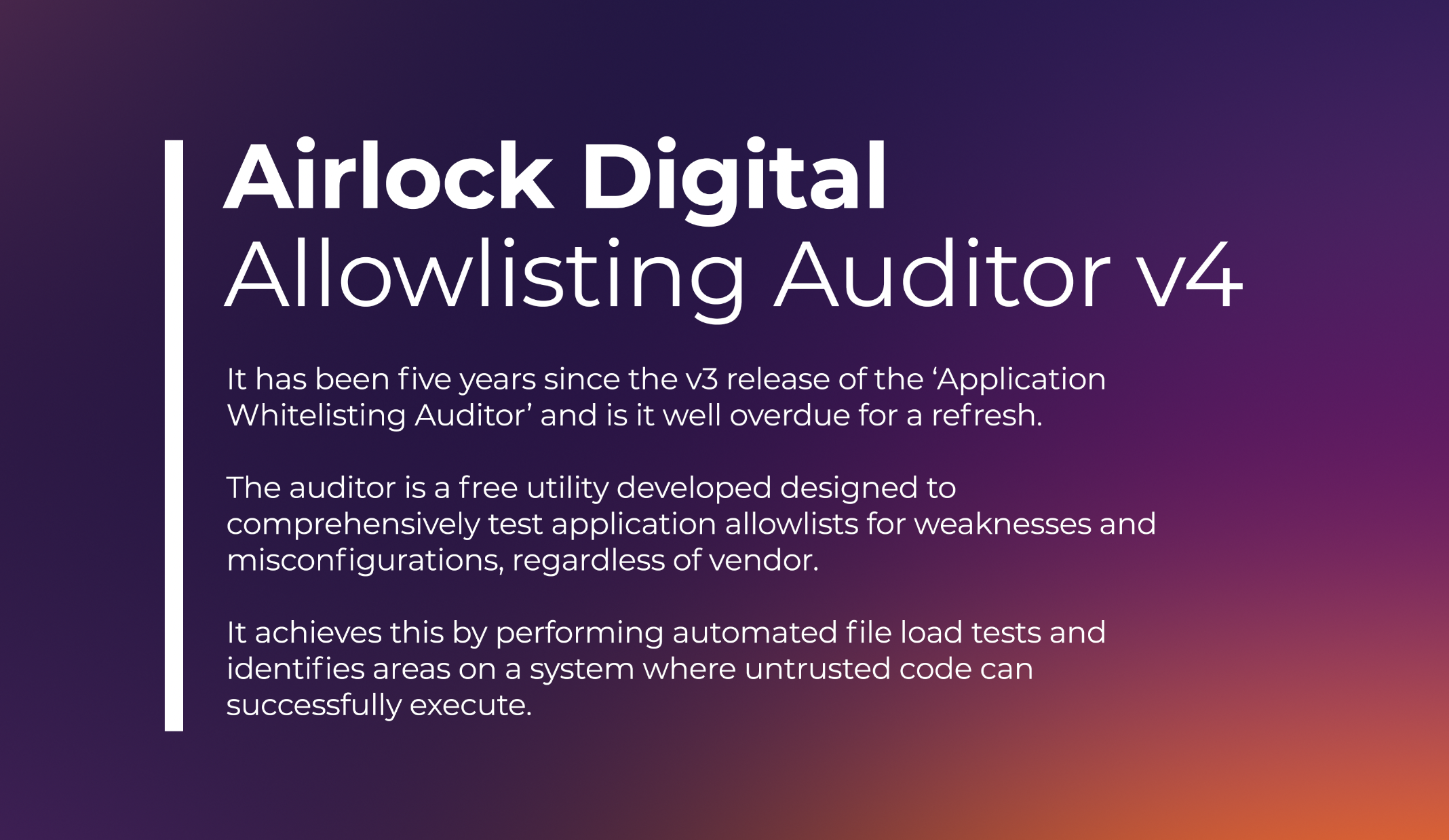Airlock Digital Allowlist Auditor